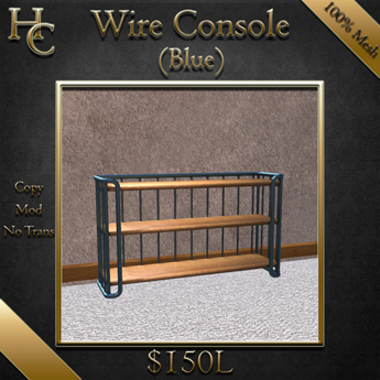 Second Life Marketplace - [HC] Wire Console - Blue
